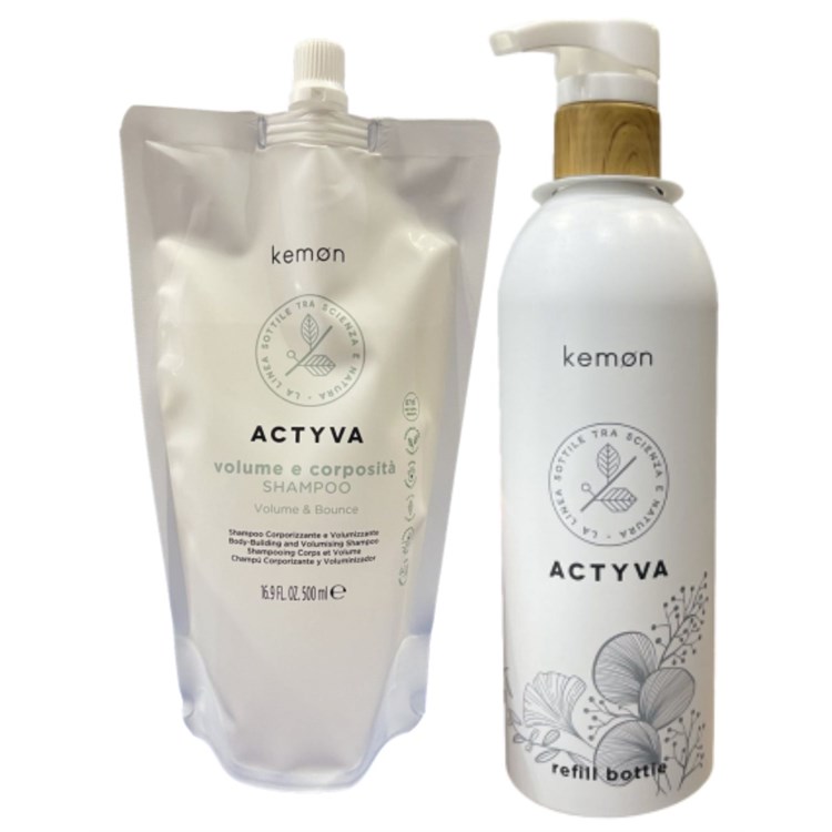 Kemon Actyva Volume e Corposità Shampoo Pouch Bag 500ml